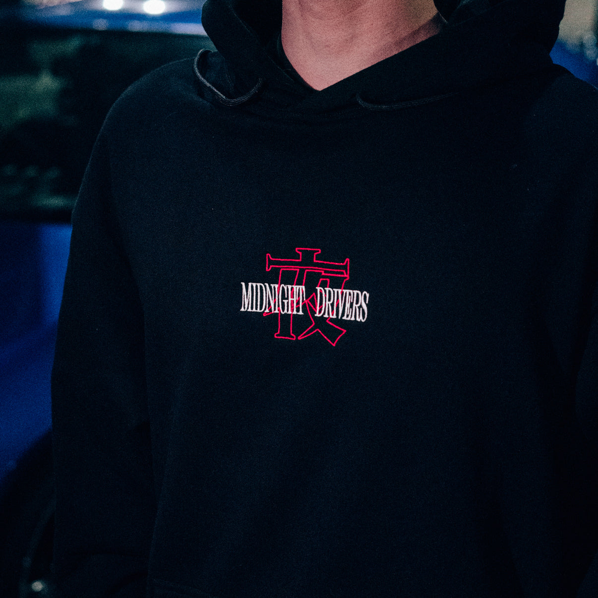 'Midnight Drivers' Premium Hoodie – NEW-HASHIRIYA